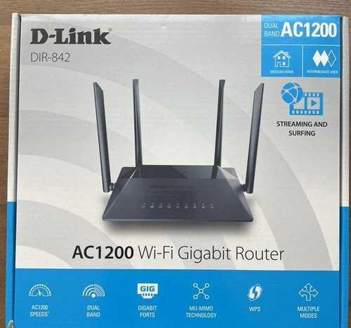 Wifi роутер D-Link DIR-842 AC1200