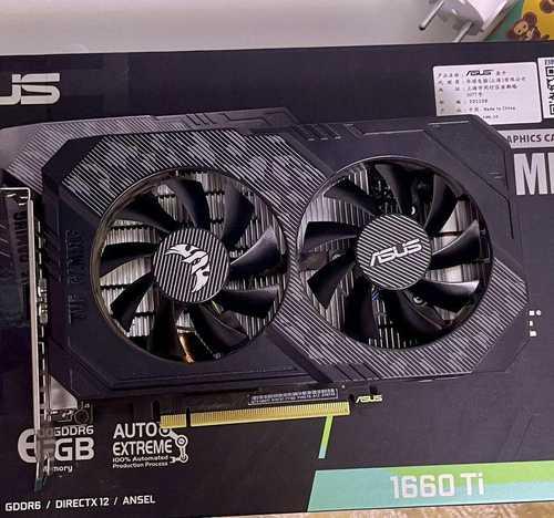 Asus TUF gaming geforce GTX 1660TI 6гб видеокарта