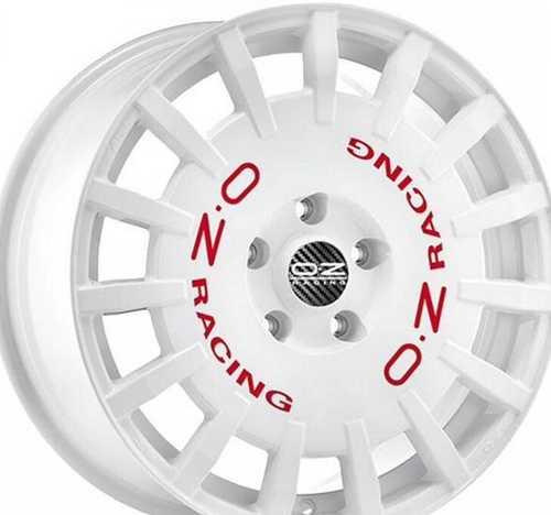 OZ Rally Racing : 8x17 5*100 Et:48 Dia:68 Race White Red Lettering