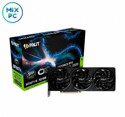 Видеокарта RTX4070 Super 12GB Palit Infitiny 3 OC NED407ST19K9-1043S