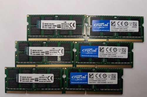 Оперативная память для ноутбука Sodimm DDR3-16Gb