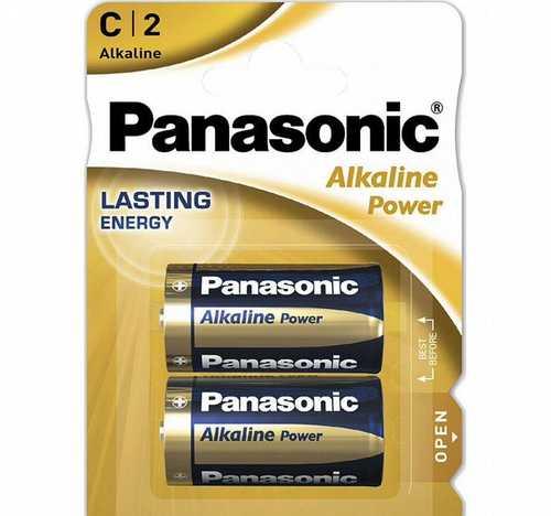 Батарейки Panasonic LR14REB/2BP C щелочные Alkalin