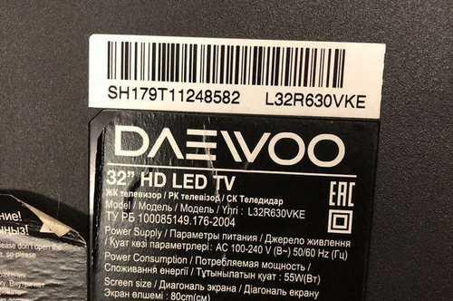 Запчасти для тв daewoo l32r630vke