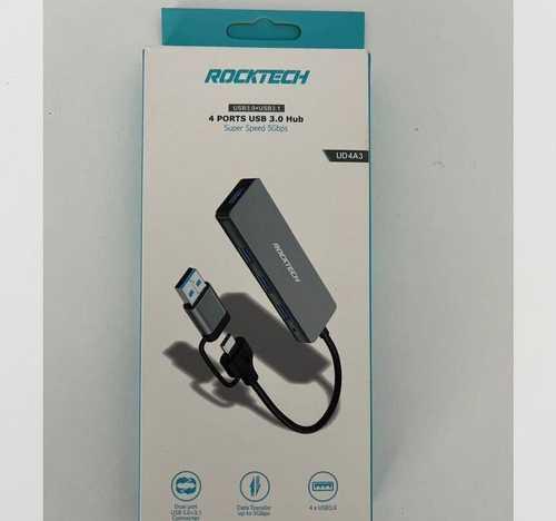 USB-хаб Rocktech на 4 порта USB 3.0