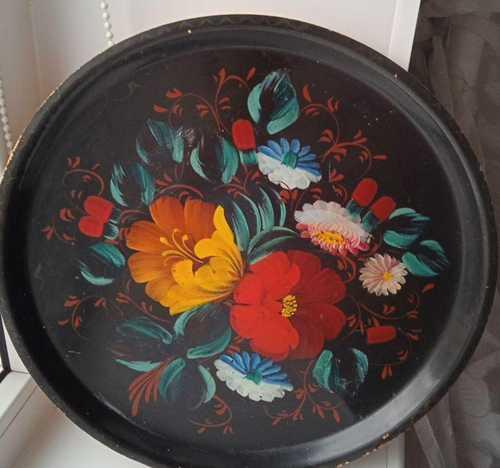 Поднос металлический СССР Жостово