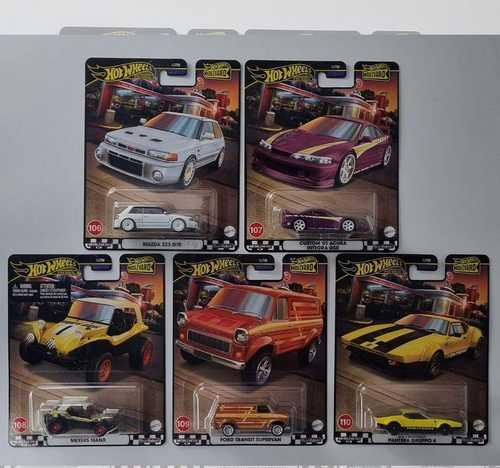 Set Hot Wheels Boulevard Premium Series 106-110