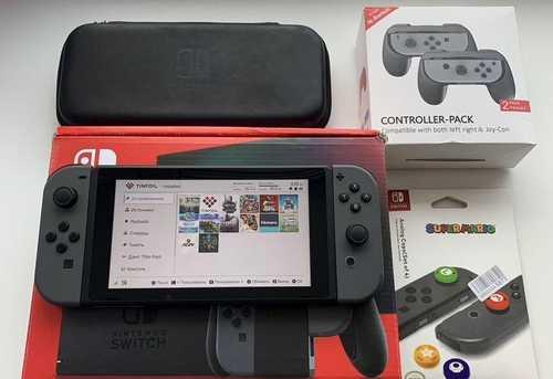 Nintendo switch rev 2, прошитая, 288gb, как новая