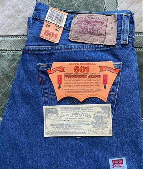 Джинсы Levis 501 34X32 Made in UK