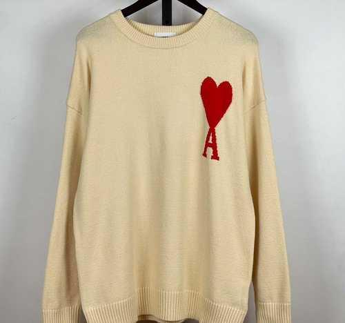 Sweater Ami Paris Beige