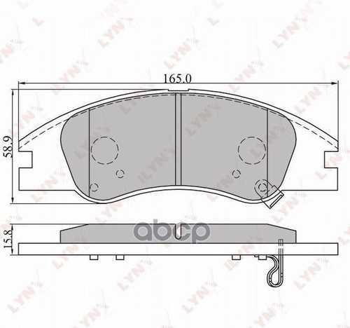 Колодки тормозные дисковые перед KIA Cerato