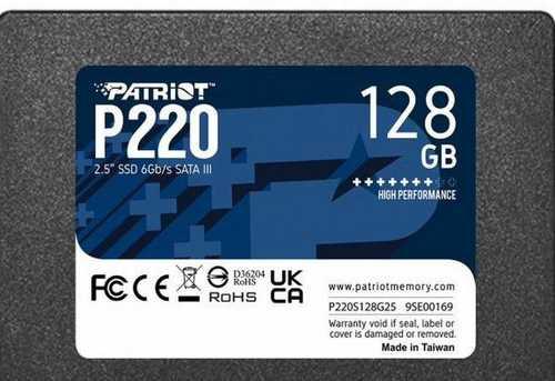 SSD диск patriot SATA III 128 гб P220S128G25 2.5\"