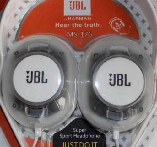 Спортивные проводные наушники JBL MS с микрофоном