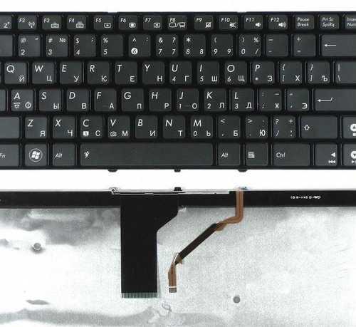 Клавиатура для Asus UL30 K42 K43 X42 черная с подс