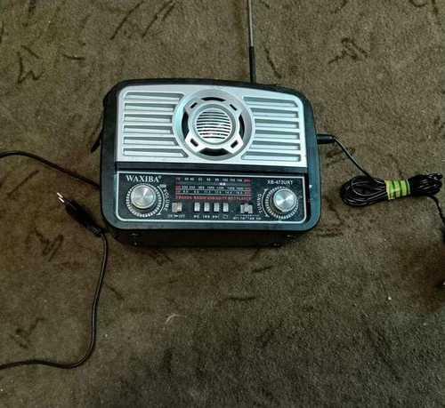 Радиоприемник waxiba с фонарем и USB