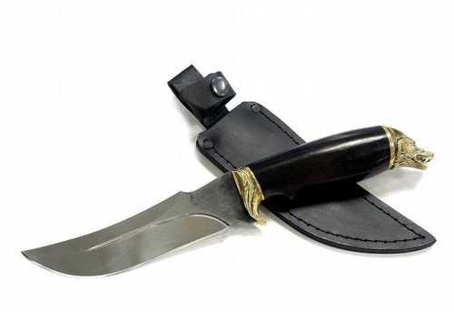 Нож Тур, кованая Х12мф, черный граб, с навершием