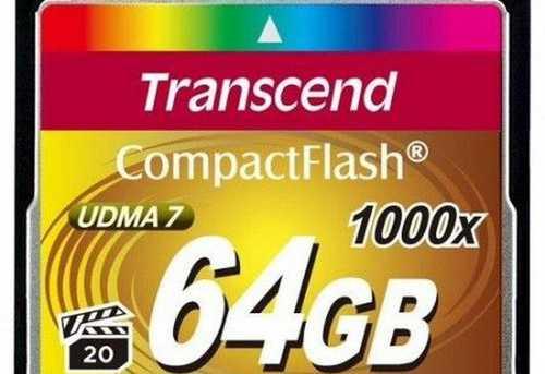 64Gb - Transcend 1000x - Compact Flash TS64GCF