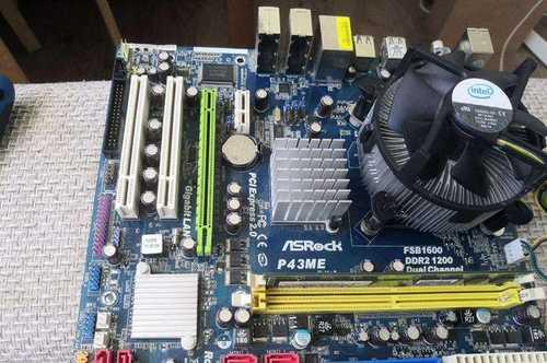 Материнская плата asrock P43ME LGA775