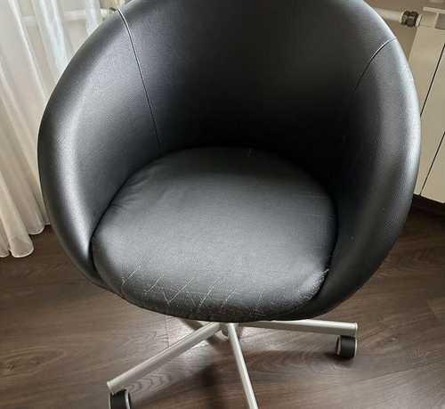 Кресло кожаное IKEA skruvsta скрувста