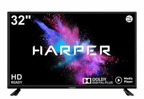 Телевизор Harper 32R490T чёрный 32"