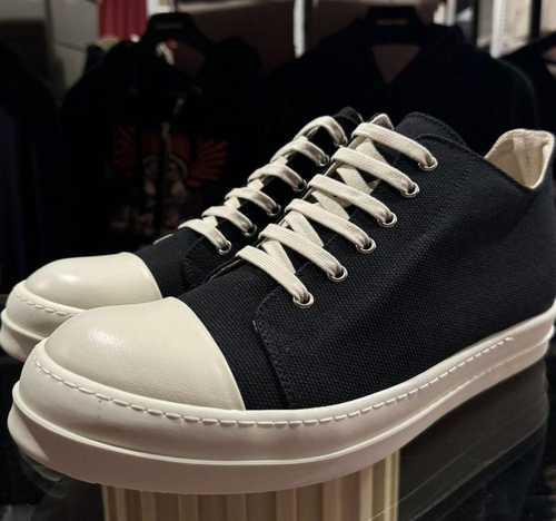 Rick Owens Drkshdw Ramones Canvas Low NEW