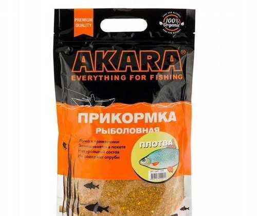 Прикормка Akara Premium Organic 1,0 кг Фидер Плотв