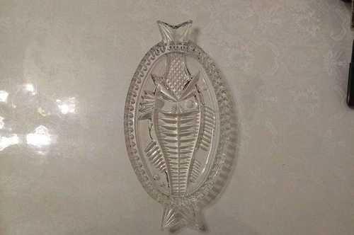 Селедочница СССР хрусталь