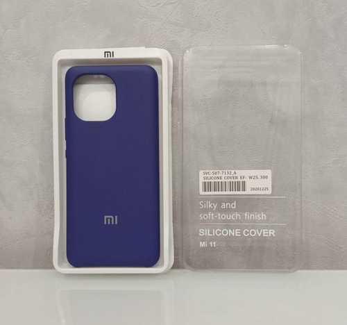 Чехол накладка Silicone Cover Xiaomi Mi 11 новый