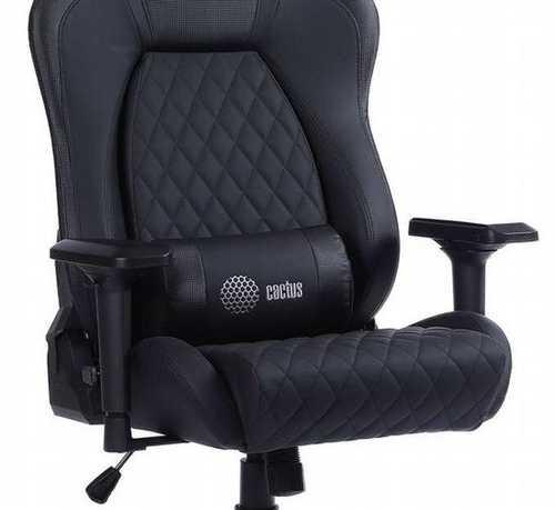 Кресло игровое Cactus CS-CHR-130-M черный с подгол
