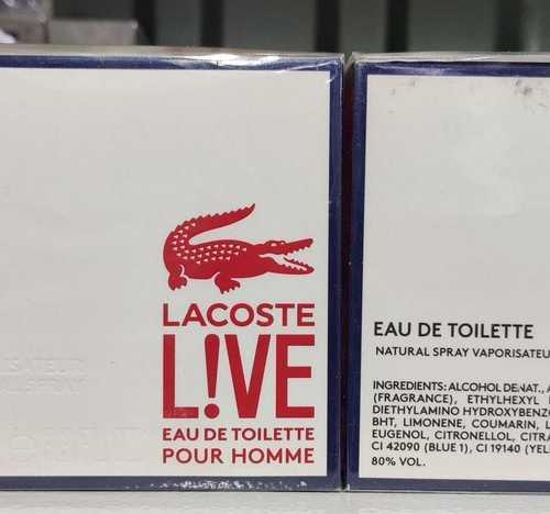 Лакосте Лайф 100 EDT Lacoste live