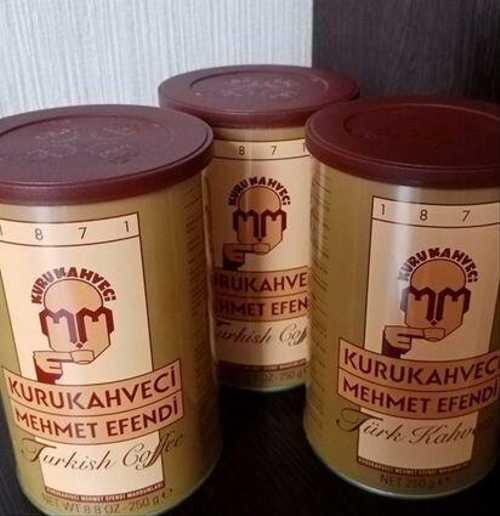 Турецкий молотый кофе Kurukahveci Mehmet Efendi