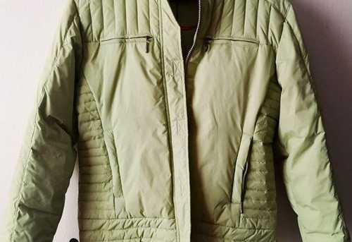 Куртка демисезонная женская 44 зеленая