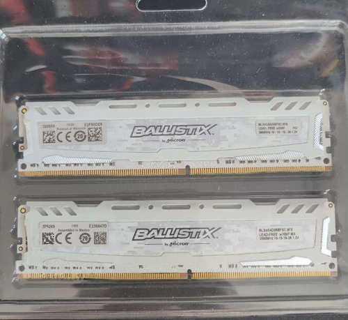 Оперативная память Ballistix ddr4 4gbx2 8gb