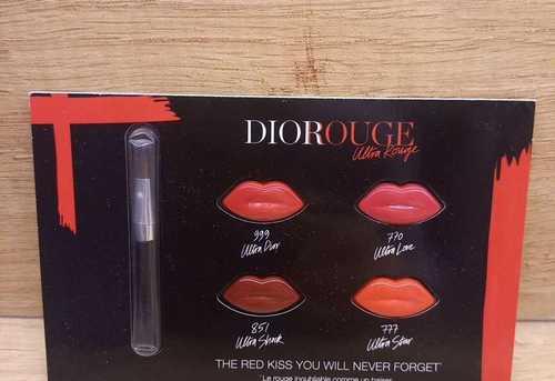 Помада Dior Rouge ultra палетка образцы диор