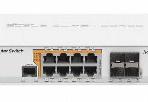 Коммутатор MikroTik CRS112-8P-4S-IN с PoE