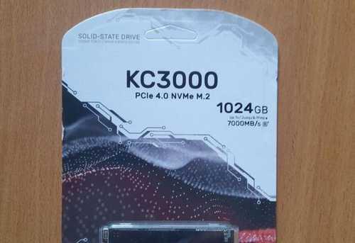 SSD nvme PCI-E4.0 Kingston KC3000 1TB(1024GB)новые