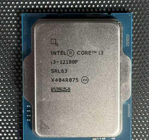 Процессор intel core i3 12100f lga1700 новый