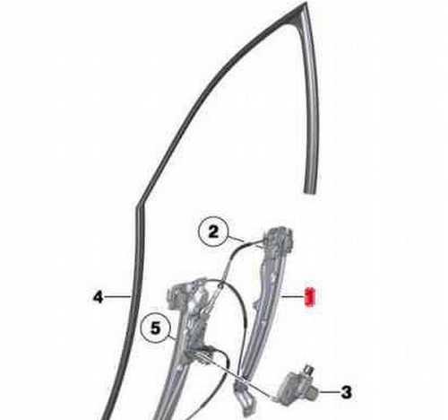 Стеклоподъемник передний левый BMW 5 51337182131