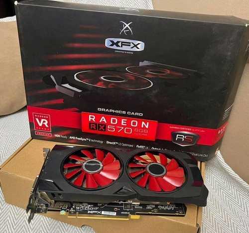 Видеокарта xfx amd radeon rx 570 8 Gb