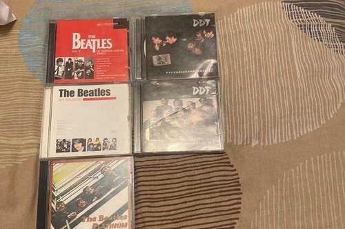 Cd диски Beatles и ддт