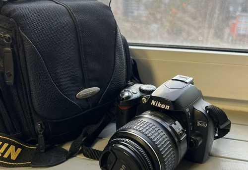 Зеркальный фотоаппарат nikon d40
