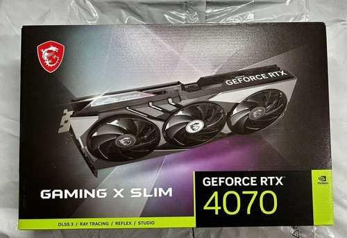 Новая Видеокарта MSI GeForce RTX 4070 gaming X