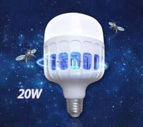 LED лампа 20Вт и ловушка для комаров