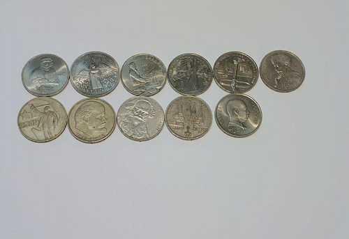 Советские юбилейные монеты номиналом 1, 3, 5 рубля