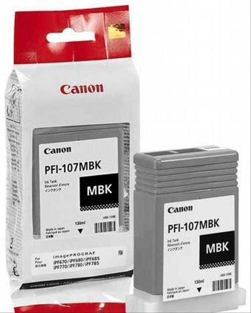 Картридж Canon PFI-107MBK (6704B001) 1281048