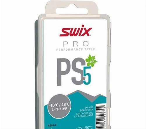 Парафин swix PS5 Turquoise -10C/18C, 60g