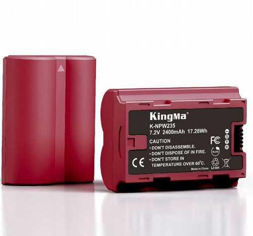 Аккумулятор для Fujifilm / KingMa NP-W235 (2400mAh