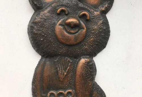 Олимпийский мишка 1980 бронзовый сплав