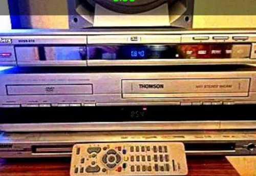 Видеомагнитофон Hi Fi Stereo Thomson Комби DVD MP3