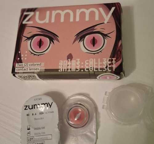 Линзы Zummy косплей Незуко