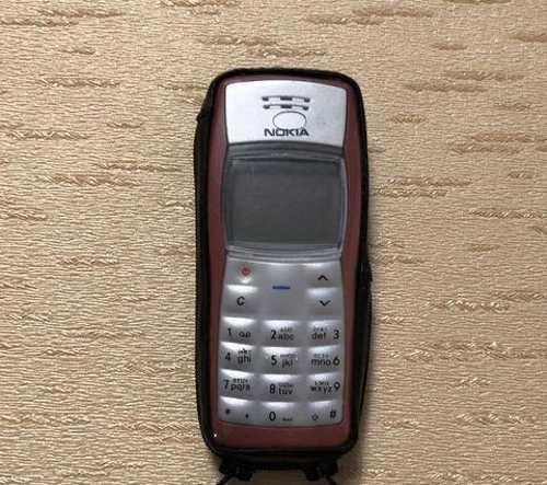 Nokia 1100 чехол кожаный на молнии